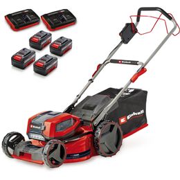 Akkurasenm&auml;her Einhell "GP-CM 36/47 S Li BL (4x4,0Ah)", rot, B:53,4cm H:99,6cm T:158,7cm, Rasenm&auml;her, 4 x 4 Ah Akku und 2 Twincharger