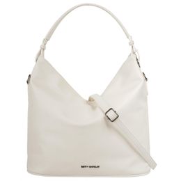 Umh&auml;ngetasche Betty Barclay, Damen, Gr. B/H/T: 41cm x 34cm x 16cm onesize, wei&szlig;, Kunstfaser, leicht gl&auml;nzend, unifarben, Taschen Umh&auml;ngetasche