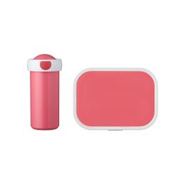 Lunchbox Mepal "Brotdose + Verschlussbecher Campus 300 ml + 700 ml 2er Set", pink, ABS-Kunststoff, Lebensmittelaufbewahrungsbeh&auml;lter, Lunchbox