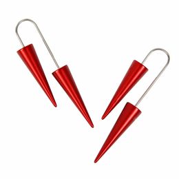 Paar Ohrh&auml;nger DeMarie "eloxiertes Aluminium", Damen, Gr. one-size, Metall, rot, Ohrringe