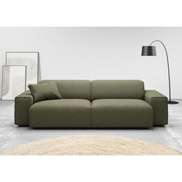 Big-Sofa Home Affaire "Glimminge auch in Breitcord, Feincord + Easy care-Bezug", gr&uuml;n, B:254cm H:71cm T:101cm, 96% Polyester, 4% Polyacryl, Sofas, Big-Sofa, besondere Kedern&auml;hte Zierkissen