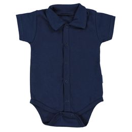 Body TUPTAM "Body Baby Jungen Langarm Kurzarm Body mit Kragen", Jungen, Gr. 92, N-Gr, blau (kurzarm dunkelblau), Obermaterial: 100% Baumwolle CO., Bodys Body