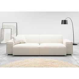 Big-Sofa Home Affaire "Glimminge auch in Breitcord, Feincord + Easy care-Bezug", wei&szlig;, B:254cm H:71cm T:101cm, 96% Polyester, 4% Polyacryl, Sofas, Big-Sofa, besondere Kedern&auml;hte Zierkissen