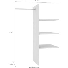 Inneneinteilung Wiemann, grau (treeline (gr&auml;ulich)), B:96,4cm H:137cm T:51,5cm, Holzwerkstoff, Schrankinneneinteiler, Inneneinteilung