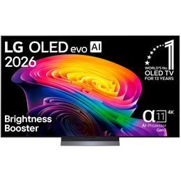LG OLED-Fernseher "OLED65C68LA", Energieeffizienz: E (A-G), schwarz, 65 &Prime;, Fernseher