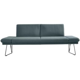 K+w Komfort & Wohnen Essbank K+W KOMFORT & WOHNEN "Pego Polsterbank", blau (51 petrol), B:206cm H:88cm T:66cm, Sitzb&auml;nke, Essbank, Seitenteilverstellung, wahlweise in 206 oder 226cm