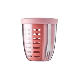 Lunchbox Mepal "Fruitpot Ellipse 600 ml", bunt (vivid mauve), Kunststoff, Lebensmittelaufbewahrungsbeh&auml;lter, Lunchbox