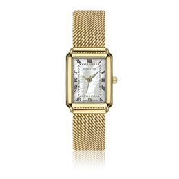 Quarzuhr ISABELLA FORD "FG4-B038G", gold, Armbanduhren, Damen, Quarzuhr