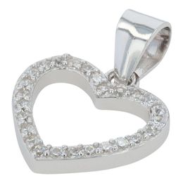 Adelia&acute;s Kettenanh&auml;nger ADELIA&acute;S "Anh&auml;nger &ndash; Herz Herzanh&auml;nger aus 925 Silber", silber, Schmuckanh&auml;nger, Damen, Silber 925 (Sterlingsilber), Kettenanh&auml;nger, Ideal als Geschenk zum einen besonderen Tag