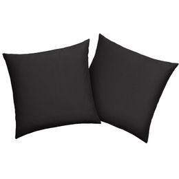 Kissenbezug OTTO HOME "Desner 100% Microfaser, extra weich, allergikerfreundlich", schwarz, B:40cm L:40cm, Microfaser, Obermaterial: 100% Polyester, Kissenbez&uuml;ge, Kissenbezug, uni Kissenh&uuml;lle, Premium Qualit&auml;t, schnell trocknend, pflegeleicht