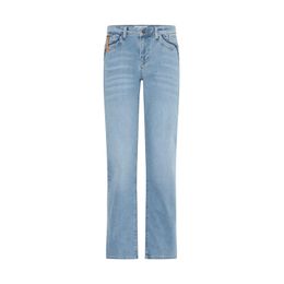 Regular-fit-Jeans Pulz Jeans "Jeans PZKAROLINA", Damen, Gr. 26, L&auml;nge 30, blau (light blau denim), Obermaterial: 91% Baumwolle CO. 7% Elastomultiester ELE. 2% Elasthan EL., Jeans