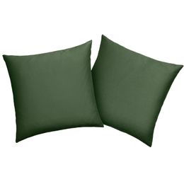 Kissenbezug OTTO HOME "Desner 100% Microfaser, extra weich, allergikerfreundlich", gr&uuml;n, B:40cm L:40cm, Microfaser, Obermaterial: 100% Polyester, Kissenbez&uuml;ge, Kissenbezug, uni Kissenh&uuml;lle, Premium Qualit&auml;t, schnell trocknend, pflegeleicht
