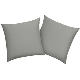Kissenbezug OTTO HOME "Desner 100% Microfaser, extra weich, allergikerfreundlich", grau, B:40cm L:40cm, Microfaser, Obermaterial: 100% Polyester, Kissenbez&uuml;ge, Kissenbezug, uni Kissenh&uuml;lle, Premium Qualit&auml;t, schnell trocknend, pflegeleicht