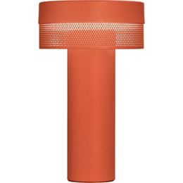 LED Tischleuchte "MESH-B", orange (peach), 1, &Oslash; 14,5cm H: 24cm, 1 Stk., HELL H&Ouml;LLISCH GUTES LICHT, Leuchten, Tastdimmer, IP54, LED Tischleuchte