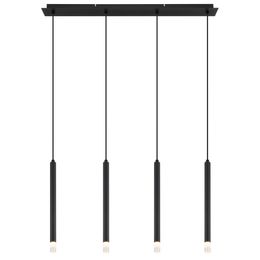 Globo LIGHTING H&auml;ngeleuchte "RYAN", schwarz, &Oslash; 2,5cm H: 120cm, 1 Stk., Leuchten, H&auml;ngelampe/Pendelleuchte/Esszimmer/Wohnzimmer/Esstisch, H&auml;ngeleuchte