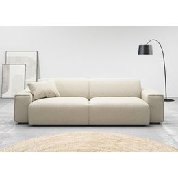 Big-Sofa Home Affaire "Glimminge auch in Breitcord, Feincord + Easy care-Bezug", beige (sand), B:254cm H:71cm T:101cm, 96% Polyester, 4% Polyacryl, Sofas, Big-Sofa, besondere Kedern&auml;hte Zierkissen