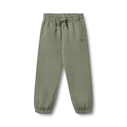 Jogginghose Wheat "Wheat Sweatpants Cruz", M&auml;dchen, Gr. 98, Normalgr&ouml;&szlig;en, dusty gr&uuml;n, 100% Baumwolle, unifarben, normal, Hosen Jogginghose