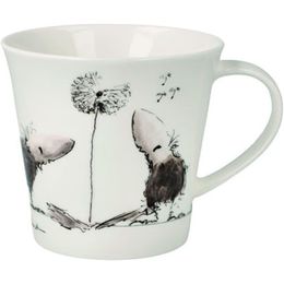 Tasse Goebel "Peter Schnellhardt - Sommerspaziergang", bunt, B:10,5cm H:9,5cm, Fine China-Porzellan, Trinkgef&auml;&szlig;e, Tasse, F&uuml;llmenge 0,35l