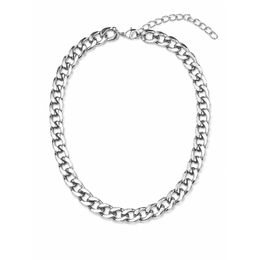 Kette mit Anh&auml;nger "Lissabon", Damen, Gr. onesize, Metall, silber, Collezione Alessandro, Basic, Halsketten, aus Metallgliedern
