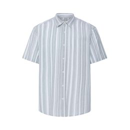 Kurzarmhemd Blend "Kurzarmhemd BHAvik", Herren, Gr. M, N-Gr, blau (salute), Obermaterial: 100% Baumwolle CO., Hemden