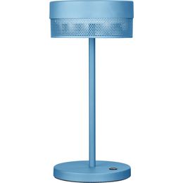 LED Tischleuchte "MESH-B", pastellblau, 1, &Oslash; 14,5cm H: 30cm, 1 Stk., HELL H&Ouml;LLISCH GUTES LICHT, Leuchten, Tastdimmer, IP54, LED Tischleuchte