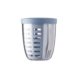 Lunchbox Mepal "Fruitpot Ellipse 600 ml", blau (nordic blau), Kunststoff, Lebensmittelaufbewahrungsbeh&auml;lter, Lunchbox