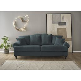3,5-Sitzer OTTO HOME "WESTMINSTER", gr&uuml;n (blaugr&uuml;n), B:230cm H:95cm T:100cm, Sofas, mit Federkern-Polsterung