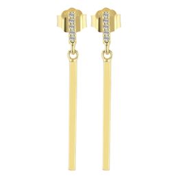 Adelia&acute;s Paar Ohrh&auml;nger ADELIA&acute;S "Ohrringe &ndash; Ohrstecker aus 925 Silber", Damen, Gr. Damen, Silber 925 (Sterlingsilber), gold, Ohrringe, Zum Verschenken &ndash; passend f&uuml;r viele Anl&auml;sse