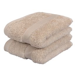 Gaestehandtuecher OTTO HOME "Vanessa, 8 G&auml;stehandt&uuml;cher, 30x50cm, in Standard- und Premium-Qualit&auml;t", creme, B:50cm L:30cm, Walkfrottee, Obermaterial: 100% Baumwolle, Handt&uuml;cher, Handt&uuml;cher mit Bord&uuml;re, 100% Baumwolle, einfarbig, weich