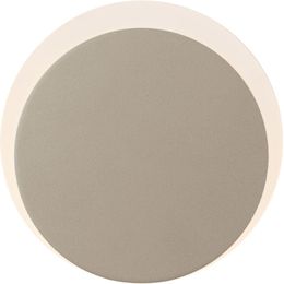 LED Wandleuchte "SUN-B", sand, 1, &Oslash; 15cm H: 4cm, 1 Stk., HELL H&Ouml;LLISCH GUTES LICHT, Leuchten, Touchdimmer, 3-Stufen dimmbar, IP54, LED Wandleuchte