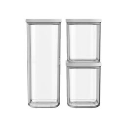 Vorratsdose Mepal "Vorratsdosen Modula 3er Set", wei&szlig;, Kunststoff, Lebensmittelaufbewahrungsbeh&auml;lter, Vorratsdose
