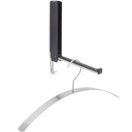 Klapphaken Blomus "LANCA", schwarz, B:2cm H:25,5cm, Edelstahl, Haken, Garderobenhaken Klapphaken