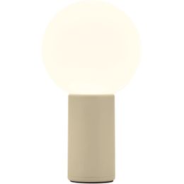 LED Tischleuchte "TINY", beige (sand), 1, &Oslash; 10cm H: 18cm, 1 Stk., HELL H&Ouml;LLISCH GUTES LICHT, Leuchten, Touchdimmer, IP54, 2-Stufen CCT, LED Tischleuchte