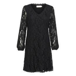 Jerseykleid Cream "Jerseykleid CRKit", Damen, Gr. L, N-Gr, schwarz (pitch schwarz), Obermaterial: 60% Nylon NY. 40% Baumwolle CO., Kleider Jerseykleid