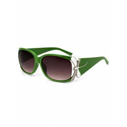 Sonnenbrille "Lille", Damen, gr&uuml;n, Collezione Alessandro, Sonnenbrillen Sonnenbrille, mit verziertem B&uuml;gel