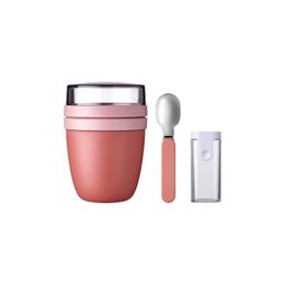 Lunchbox Mepal "Lunchpot + Faltbarer L&ouml;ffel Ellipse 500 + 200 ml", bunt (vivid mauve), Kunststoff, Lebensmittelaufbewahrungsbeh&auml;lter, Lunchbox