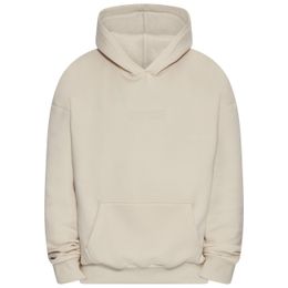 Kapuzensweatshirt DROPSIZE "Dropsize Herren Dropsize Heavy Oversize Center HD Hoodie", Herren, Gr. S, coconut milk, 70% Baumwolle, 30% Polyester, bedruckt, Rundhals, Sweatshirts