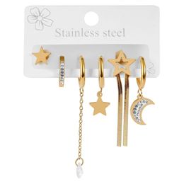 Adelia&acute;s Kettenanh&auml;nger ADELIA&acute;S "Anh&auml;nger &ndash; Anh&auml;nger aus Edelstahl mit Strass Steinchen", gold, Schmuckanh&auml;nger, Damen, Edelstahl, Kettenanh&auml;nger, Ein stilvolles Geschenk f&uuml;r besondere Momente