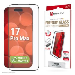 Displex Displayschutzglas "Premium Glass Screen Protector mit EASY-ON MountMaster", schwarz, transparent, B:9,3cm H:1,3cm T:20,5mm, Displayfolien, Displayschutzfolie, Schutzfolie, Bildschirmschutz, kratz- & sto&szlig;fest