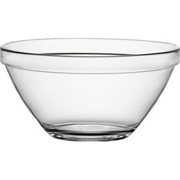 Schale Van Well "Pompei", transparent (klar), B:14cm H:7cm T:14cm &Oslash;:14cm, Glas, Sch&uuml;sseln, Schale, sp&uuml;lmaschinenfest und mikrowellengeeignet