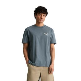 Marc O'Polo T-Shirt MARC O'POLO DENIM "aus weicher Bio-Baumwolle", Jungen, Gr. XL, cadet blau, Obermaterial: 100% Baumwolle, unifarben, relaxed fit, Rundhals, normaler Saum, Shirts T-Shirt