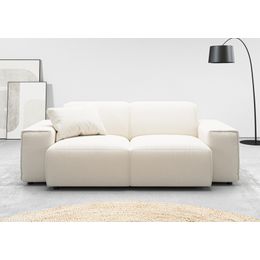 2-Sitzer Home Affaire "Glimminge auch in Breitcord + Feincord + Easy care-Bezug", wei&szlig;, B:194cm H:71cm T:101cm, 96% Polyester, 4% Polyacryl, Sofas, besondere Kedern&auml;hte,, Zierkissen