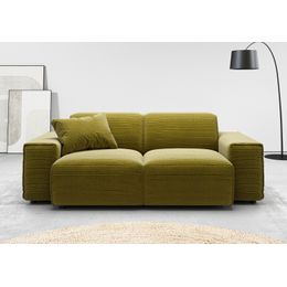 2-Sitzer Home Affaire "Glimminge auch in Breitcord + Feincord + Easy care-Bezug", gr&uuml;n (pistazie), B:194cm H:71cm T:101cm, 100% Polyester, Sofas, besondere Kedern&auml;hte,, Zierkissen