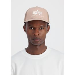 Trucker Cap Alpha Industries "Basic Trucker Cap", Herren, Gr. onesize, orange (dusty coral), Baumwolle, Caps