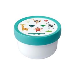 Lunchbox Mepal "Fruchtbox mit Gabel Campus 300 ml", bunt (animal friends), L:6,7cm, Kunststoff, Lebensmittelaufbewahrungsbeh&auml;lter, Lunchbox