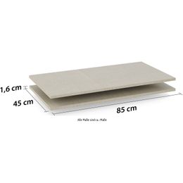 Einlegeboden Rauch "Zubeh&ouml;r f&uuml;r Rauch-Schwebet&uuml;renschr&auml;nke BLUE", leinenoptik hell, B:85cm H:1,6cm T:45cm, Holzwerkstoff, Einlegeb&ouml;den, Einlegeboden, 2er-Set Breite 85 cm, Tiefe 45 cm