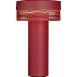 LED Tischleuchte "MESH-B", rot (indischrot), 1, &Oslash; 14,5cm H: 24cm, 1 Stk., HELL H&Ouml;LLISCH GUTES LICHT, Leuchten, Tastdimmer, IP54, LED Tischleuchte
