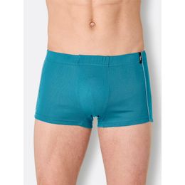 w&auml;schepur Panty W&Auml;SCHEPUR, Herren, Gr. 9, 4 Stk., blau (grau, meliert, aquapetrol), 100% Baumwolle, Unterhosen Panty