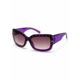 Sonnenbrille "Viola", Damen, lila (violett), Collezione Alessandro, transparent, Sonnenbrillen Sonnenbrille, mit kleinen Sternchen