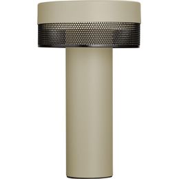 LED Tischleuchte "MESH-B", beige (sand), 1, &Oslash; 14,5cm H: 24cm, 1 Stk., HELL H&Ouml;LLISCH GUTES LICHT, Leuchten, Tastdimmer, IP54, LED Tischleuchte